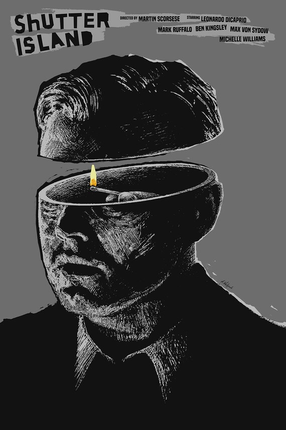 Affiche Du Film Shutter Island Shutter Island Affiche Par 2ToastDesign