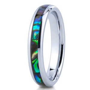 abalone shell ring etsy