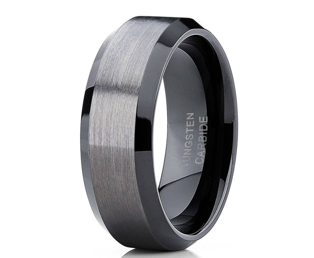 Gunmetal Tungsten Wedding Band,men & Women,tungsten Wedding Band ...