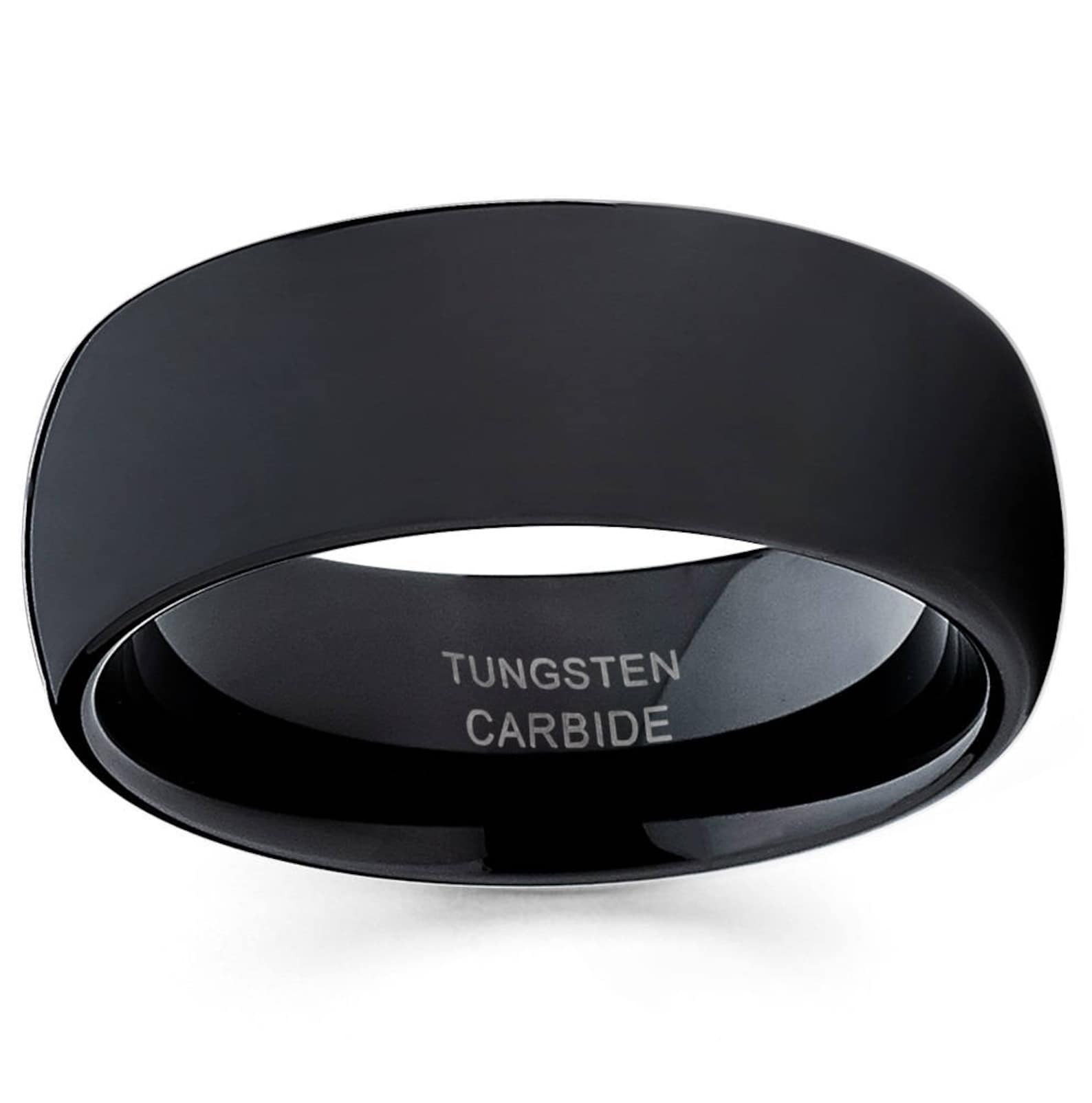 Black Tungsten Wedding Band Matt Polish Tungsten Carbide | Etsy