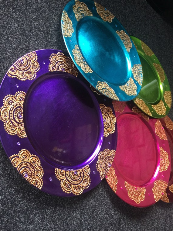 Mehndi/henna Plates - Etsy