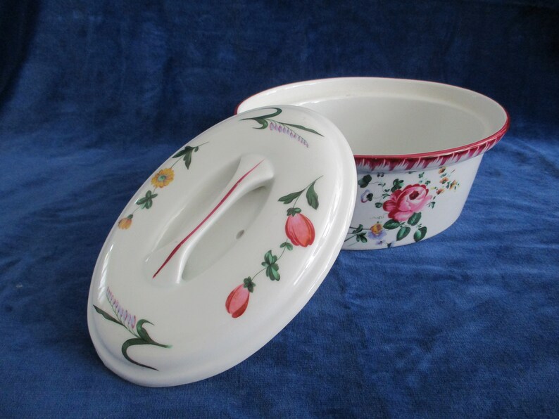 Vintage APILCO Porcelaine a Feu France Pate Dish Cassoulet - Etsy