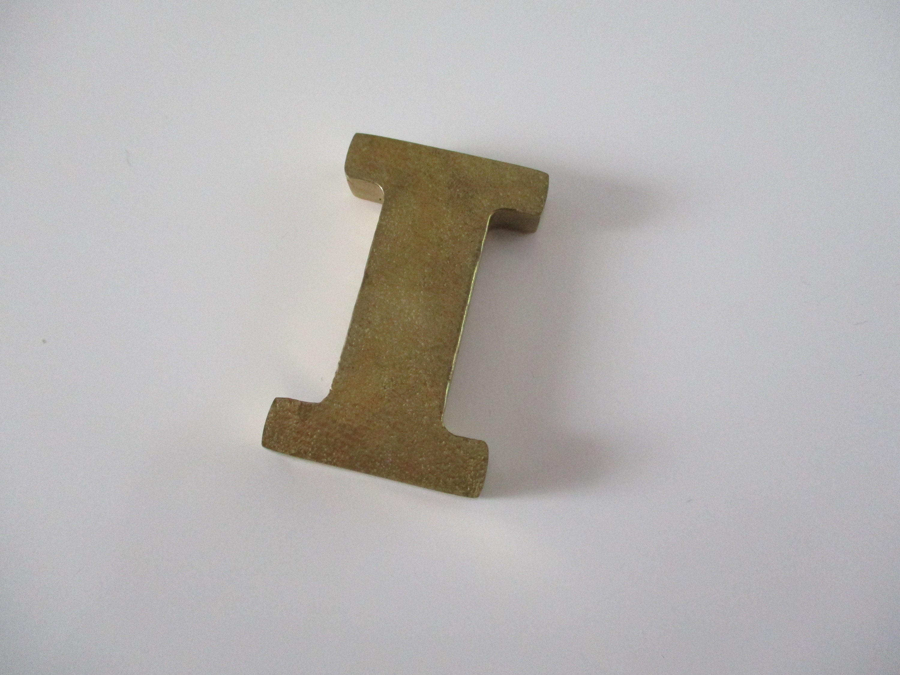 Vintage Stuart Houghton Brass Paperweight Letter I Made in - Etsy