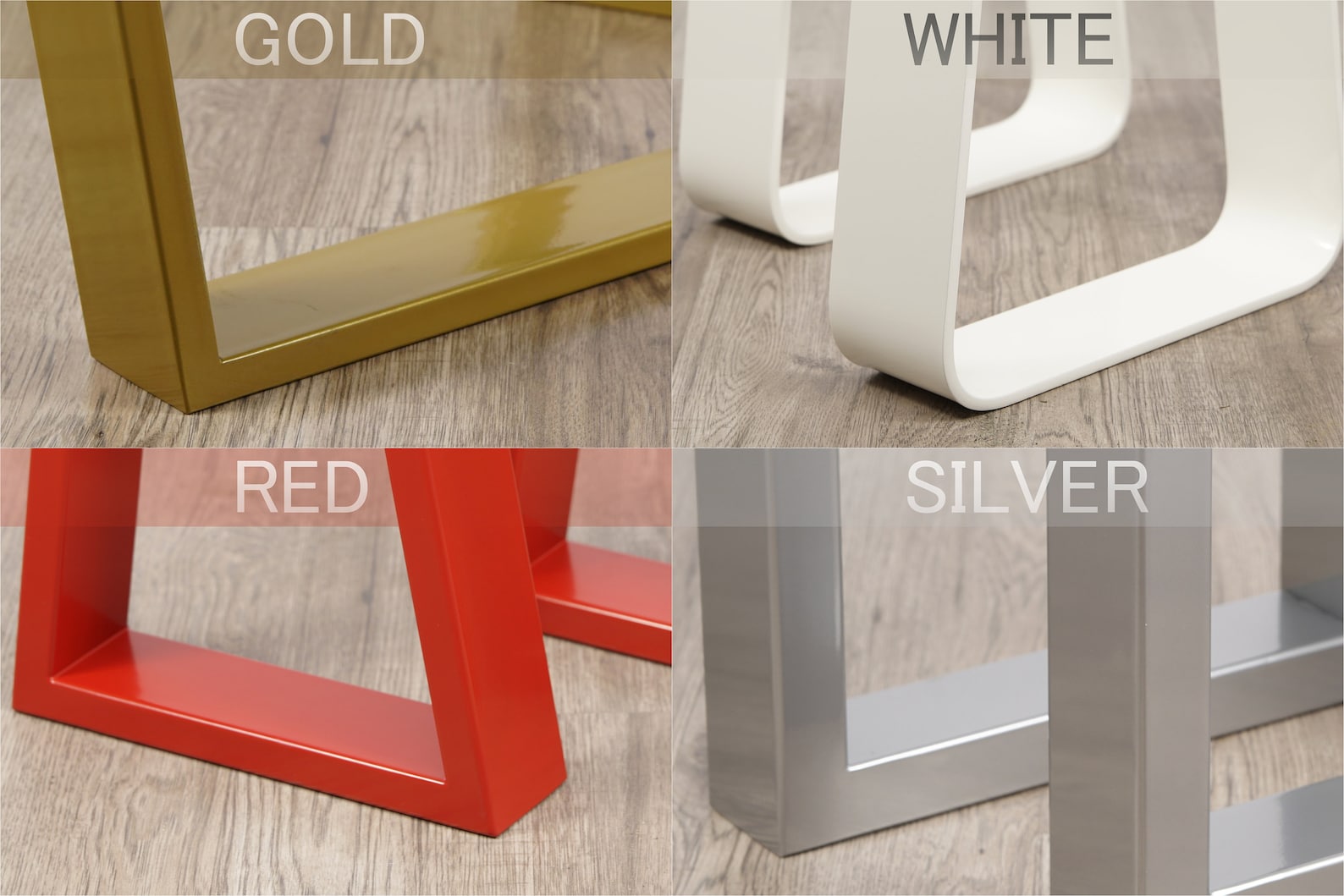 ANY SIZE Coffee Table Legs (set of 2). Simple and Sleek Industrial ...
