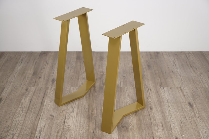 Metal Desk Legs for Home Office Steel Desk Legs Trapezoid - Etsy