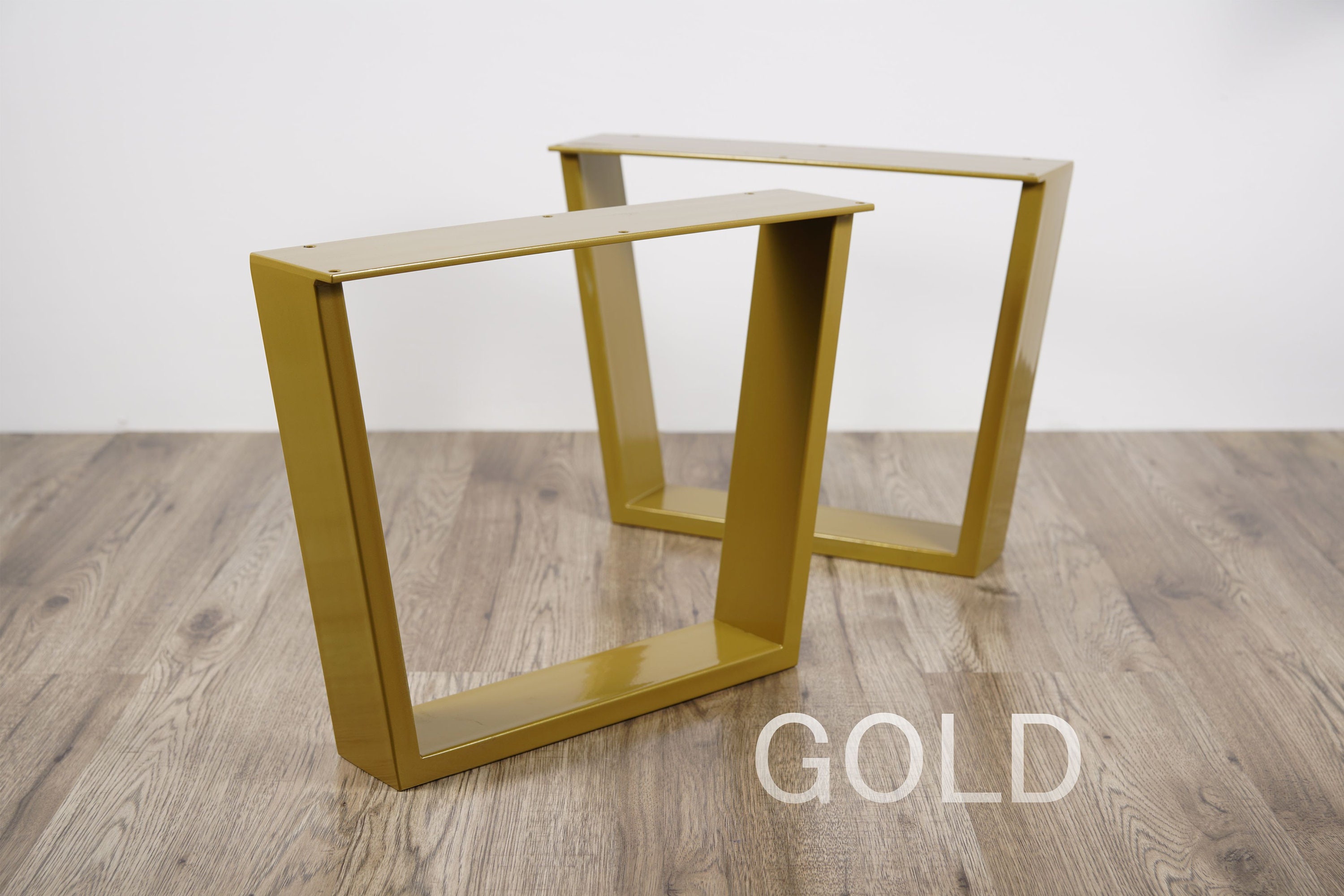 Trapezoid Metal Dining Table Legs Powder Coated SET 2. - Etsy