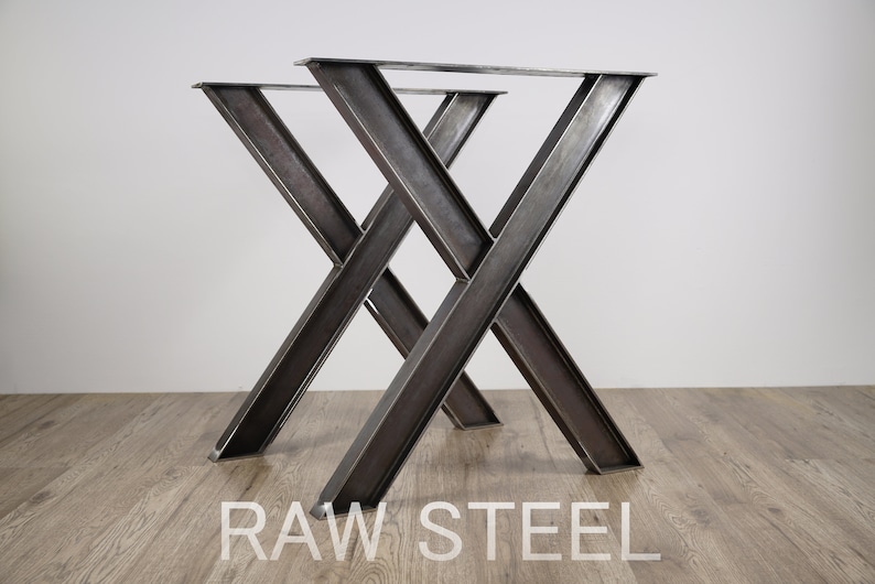 Industrial X Table Legs SET OF 2 Table I-beam Table Legs | Etsy