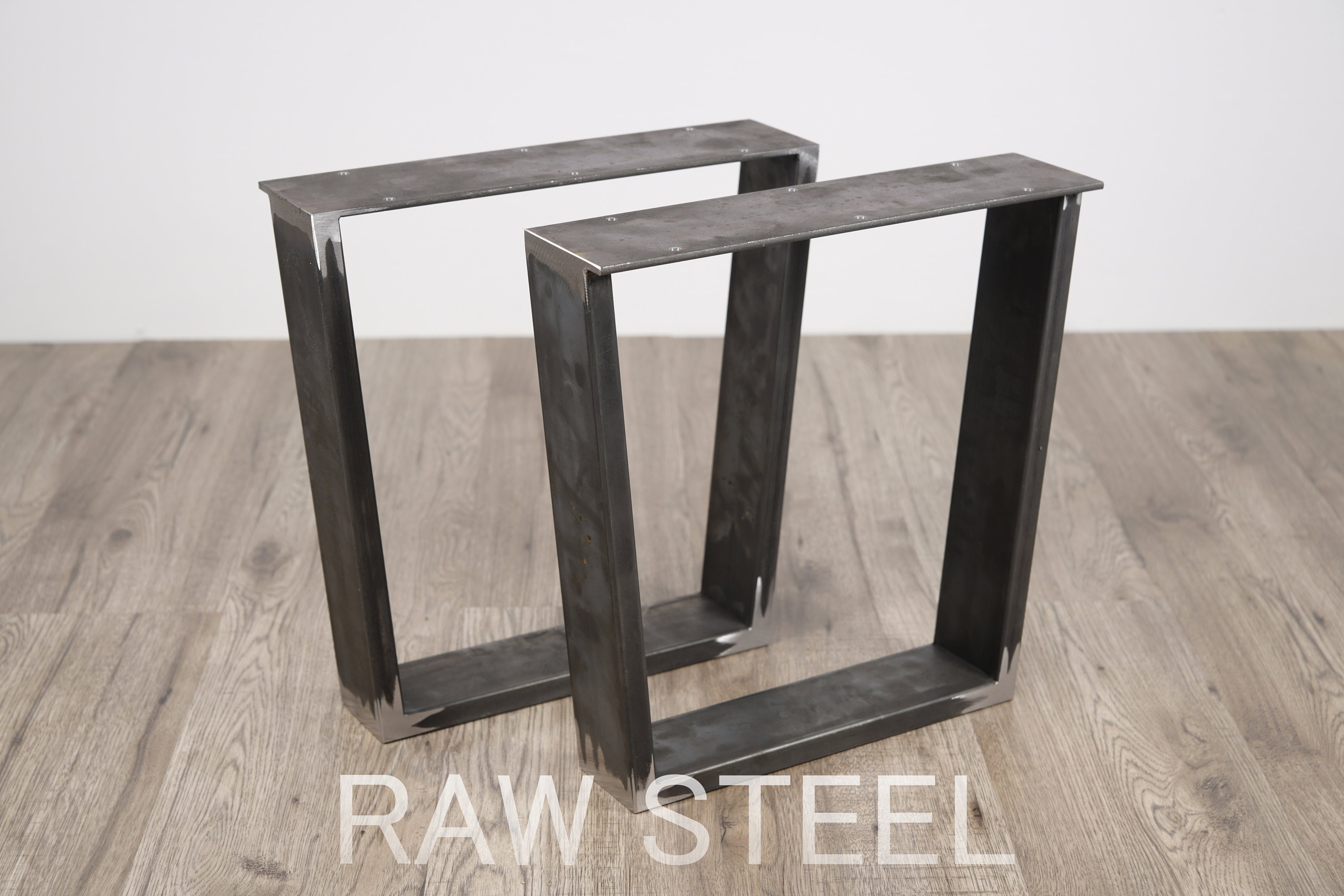 Trapezoid Metal Dining Table Legs Powder Coated SET 2. - Etsy