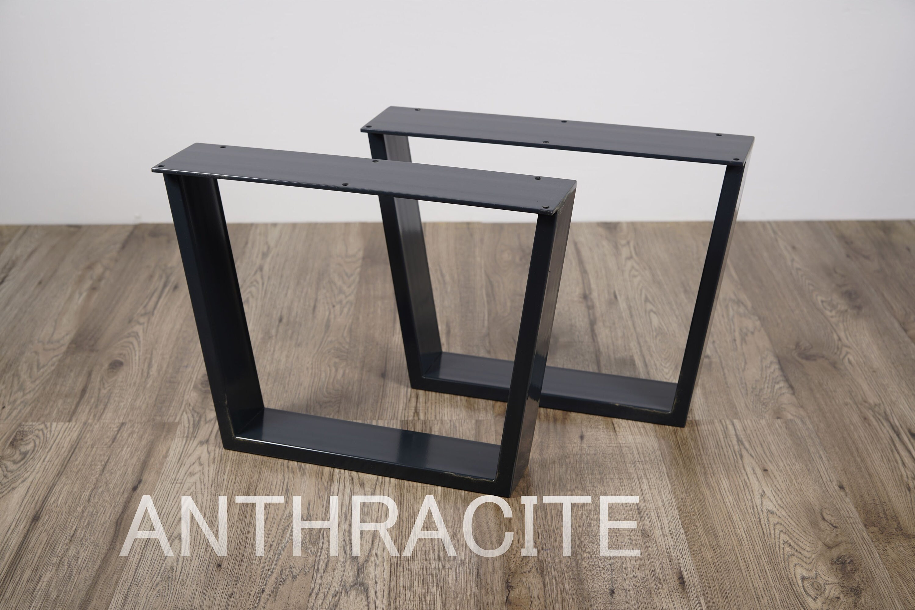 Trapezoid Metal Dining Table Legs Powder Coated SET 2. - Etsy