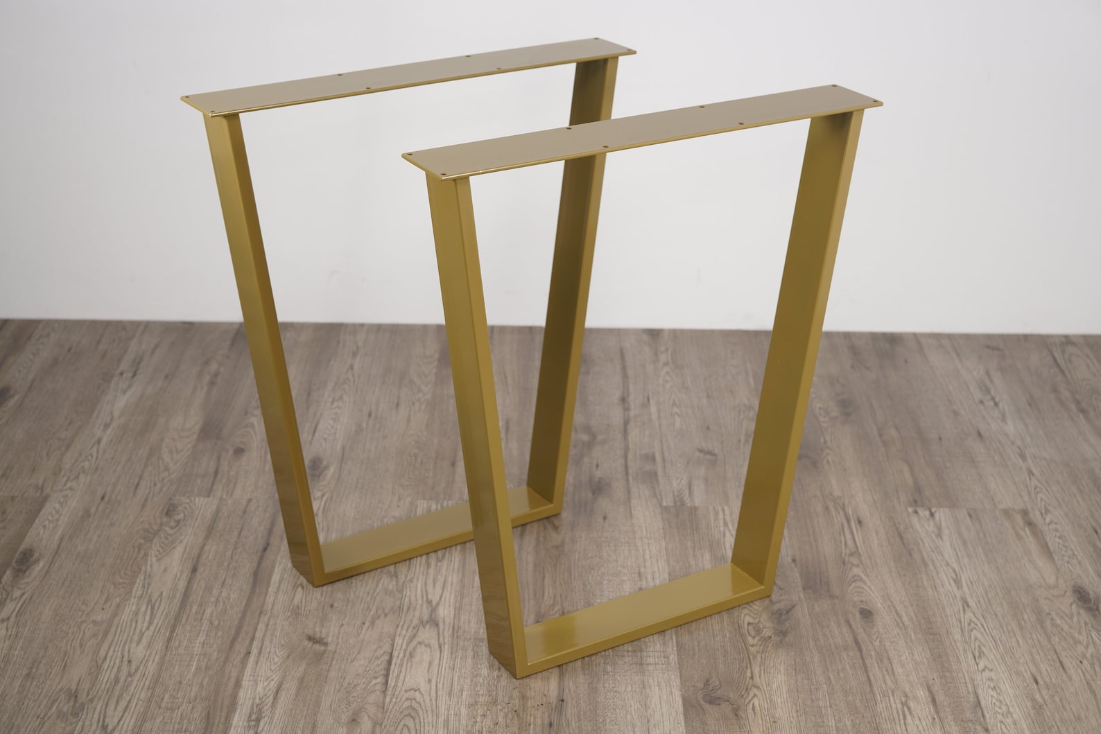 Trapezoid Metal Dining Table Legs Powder Coated SET 2. - Etsy