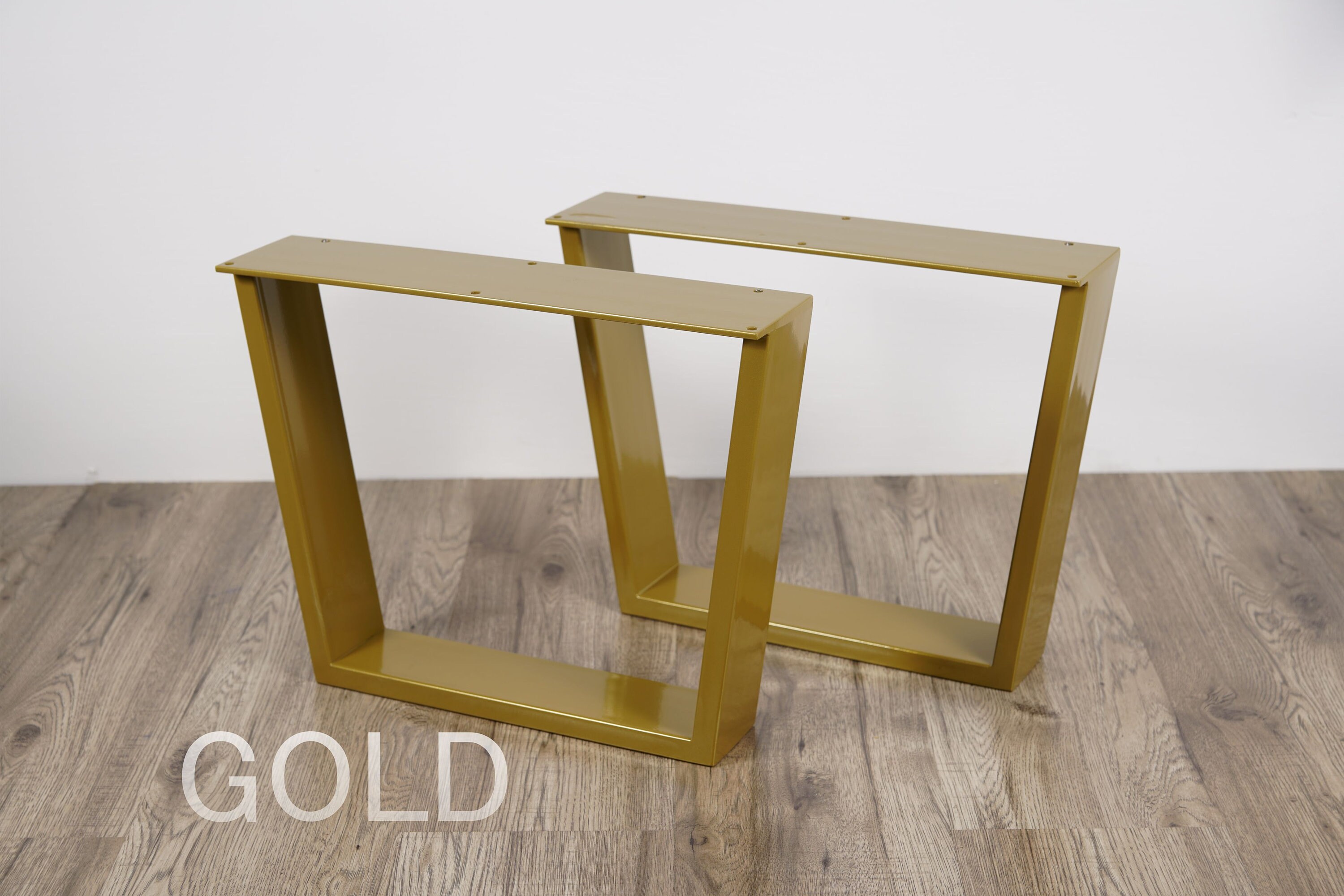Trapezoid Metal Dining Table Legs Powder Coated SET 2. - Etsy