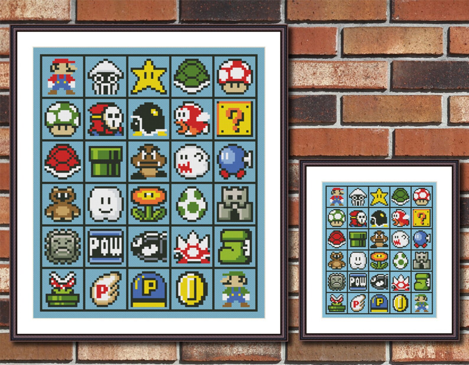Super Mario Funny Modern Cross Stitch Pattern PDF Instant - Etsy