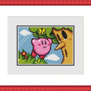Kirby Cross Stitch Pattern PDF Instant Download Video Game Cross Stitch ...