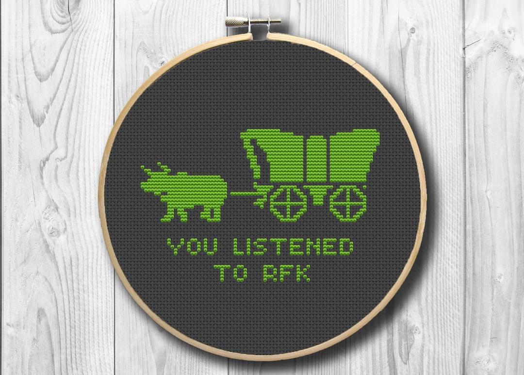 You Listened to RFK Oregon Trail Cross Stitch Pattern PDF Instant ...