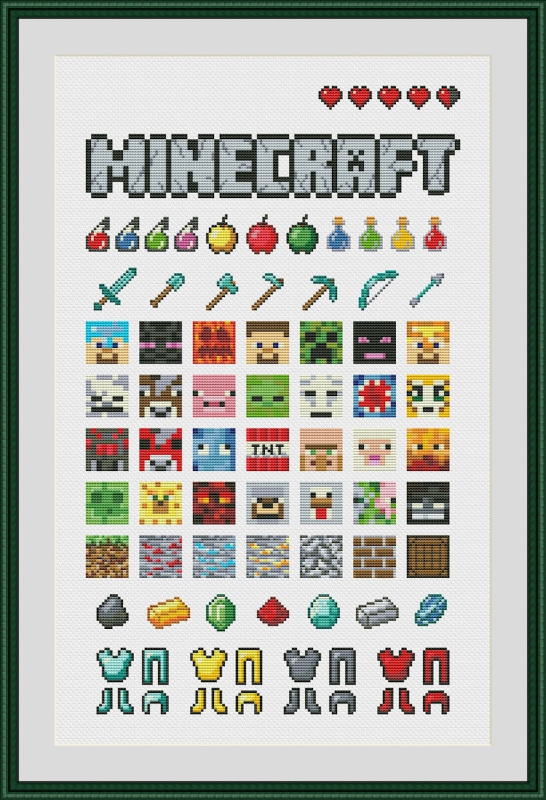 Funny Video Game Cross Stitch Pattern Sampler PDF - Etsy
