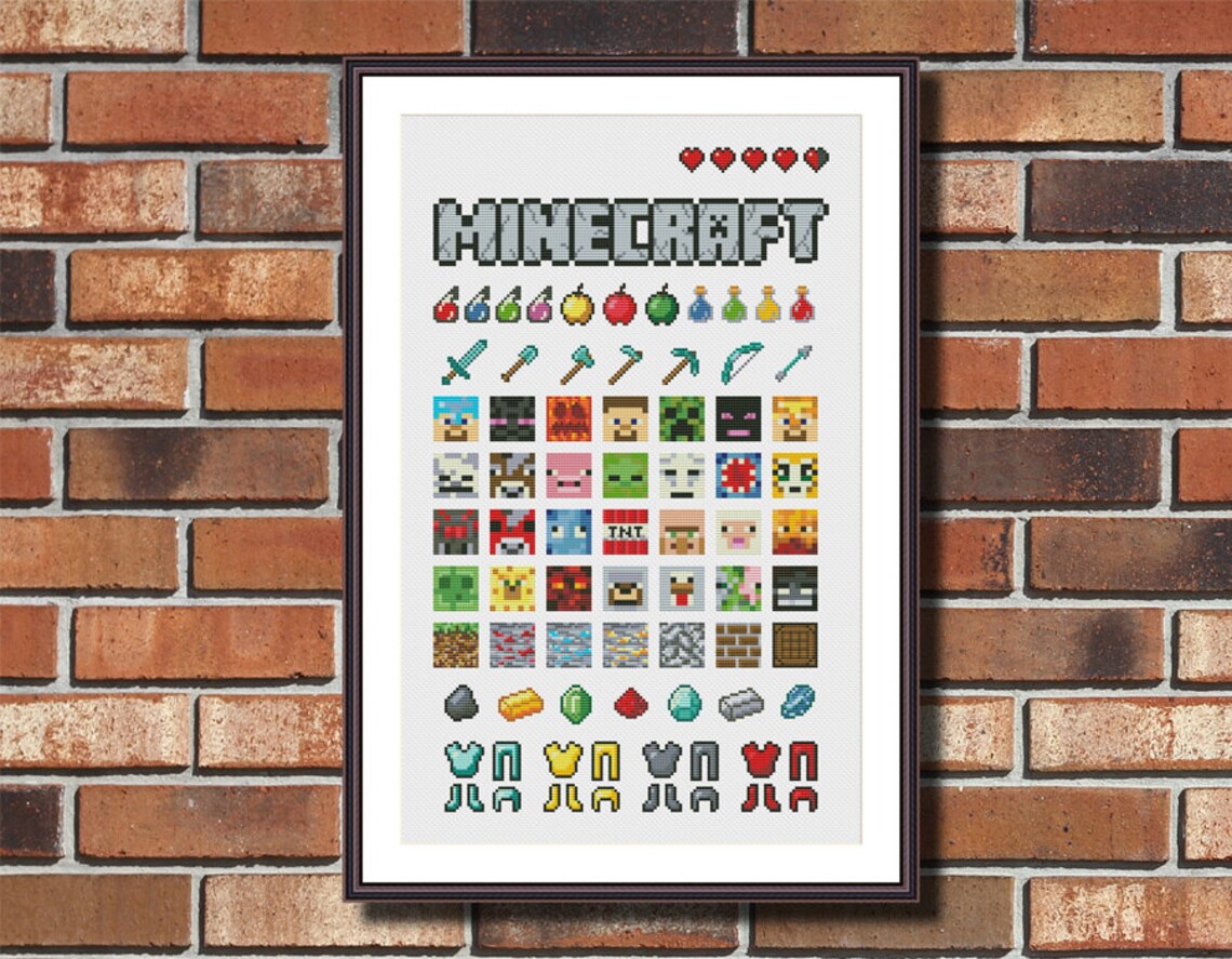 Funny Video Game Cross Stitch Pattern Sampler PDF - Etsy