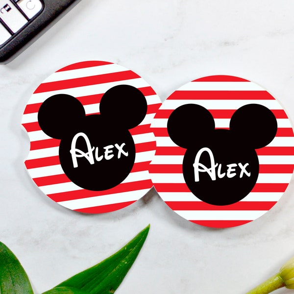 Mickey Mouse Car Coasters - Etsy