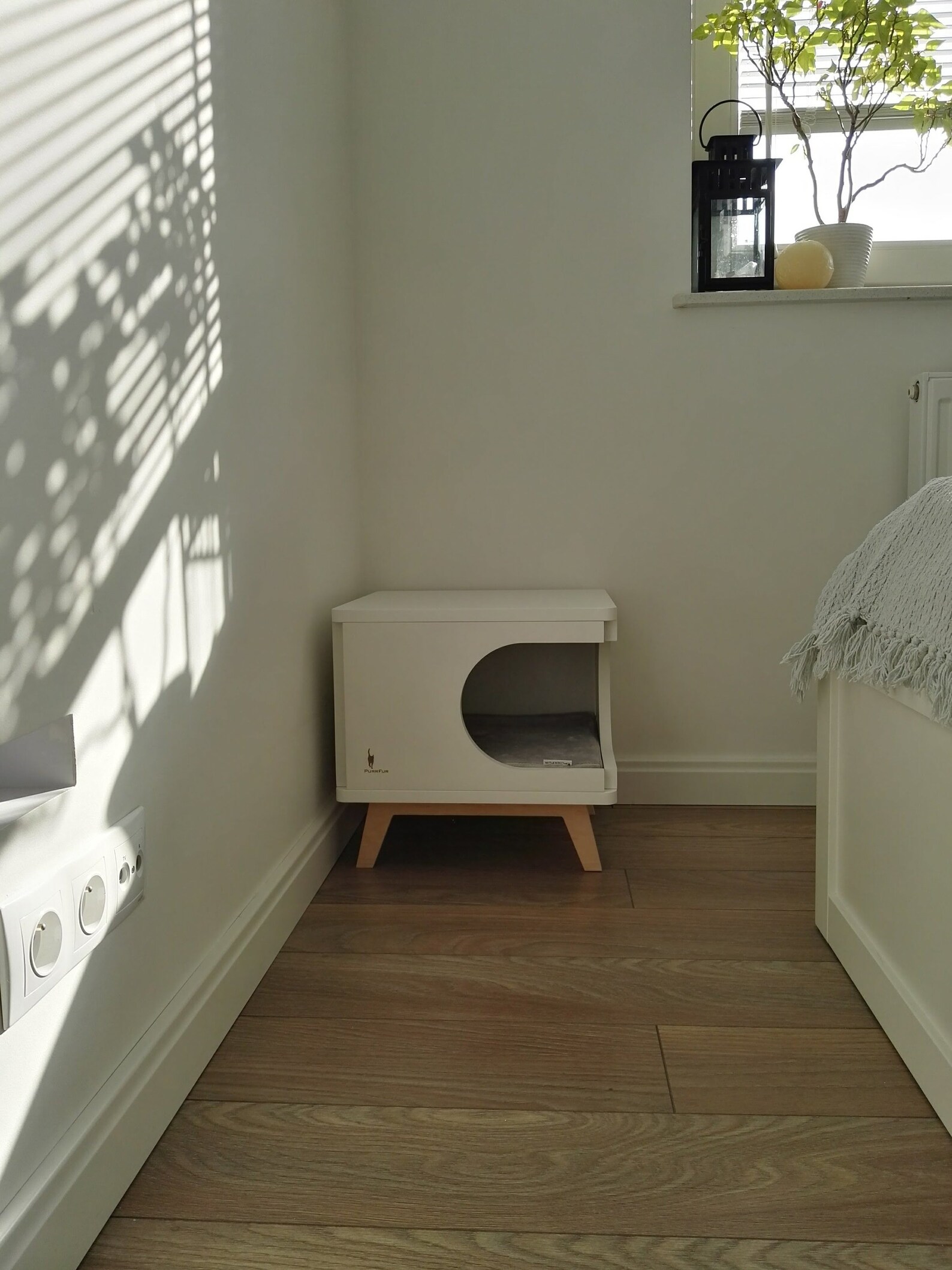 Sleeping Place White Cat House With Cushion Cat Bed | Etsy