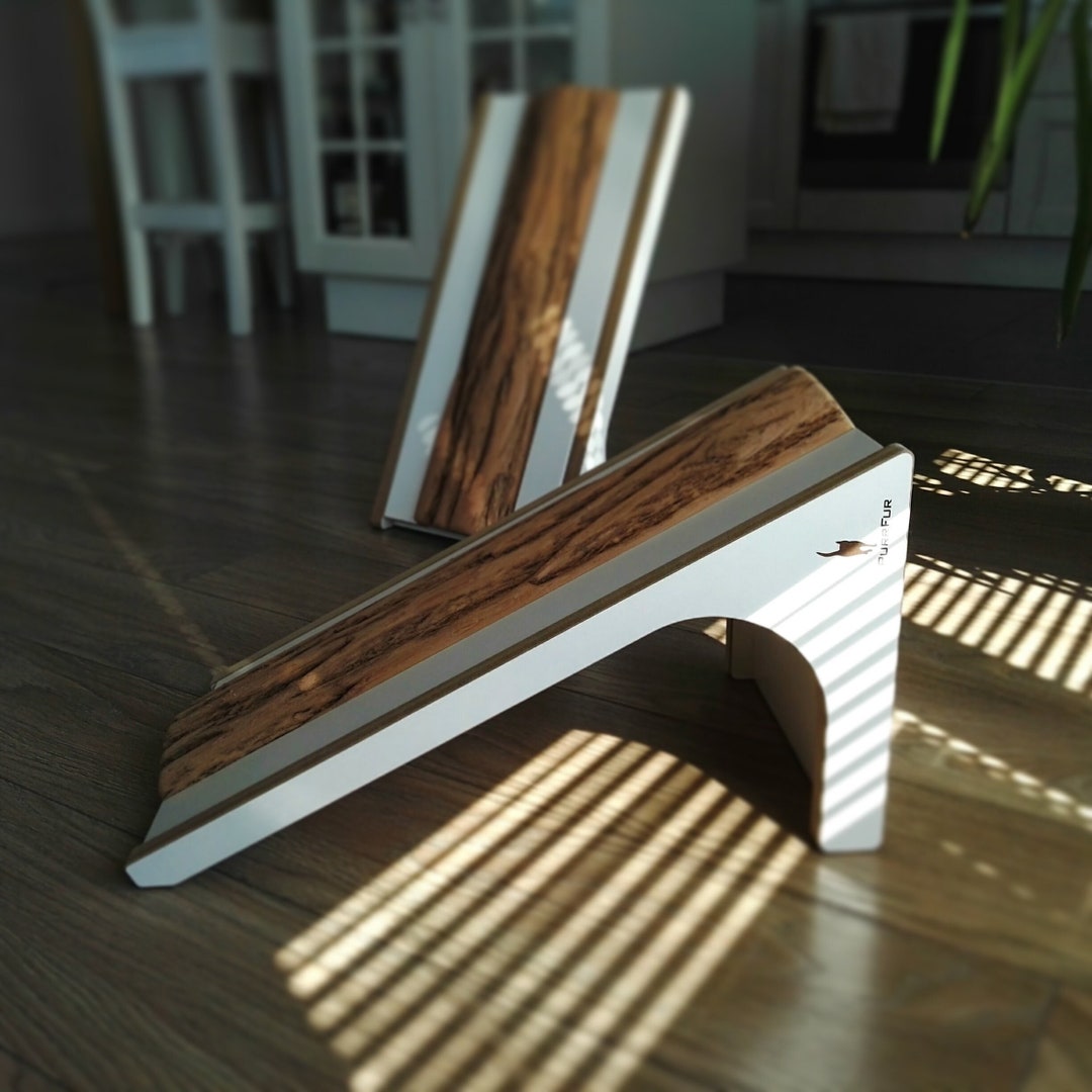 Wooden Scratching Post, Natural Cat Tree, Cat Scratcher, Horizontal Use ...