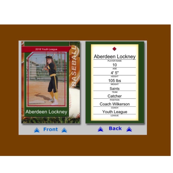 Print Double Sided Cards 2.5x3.5 - Etsy