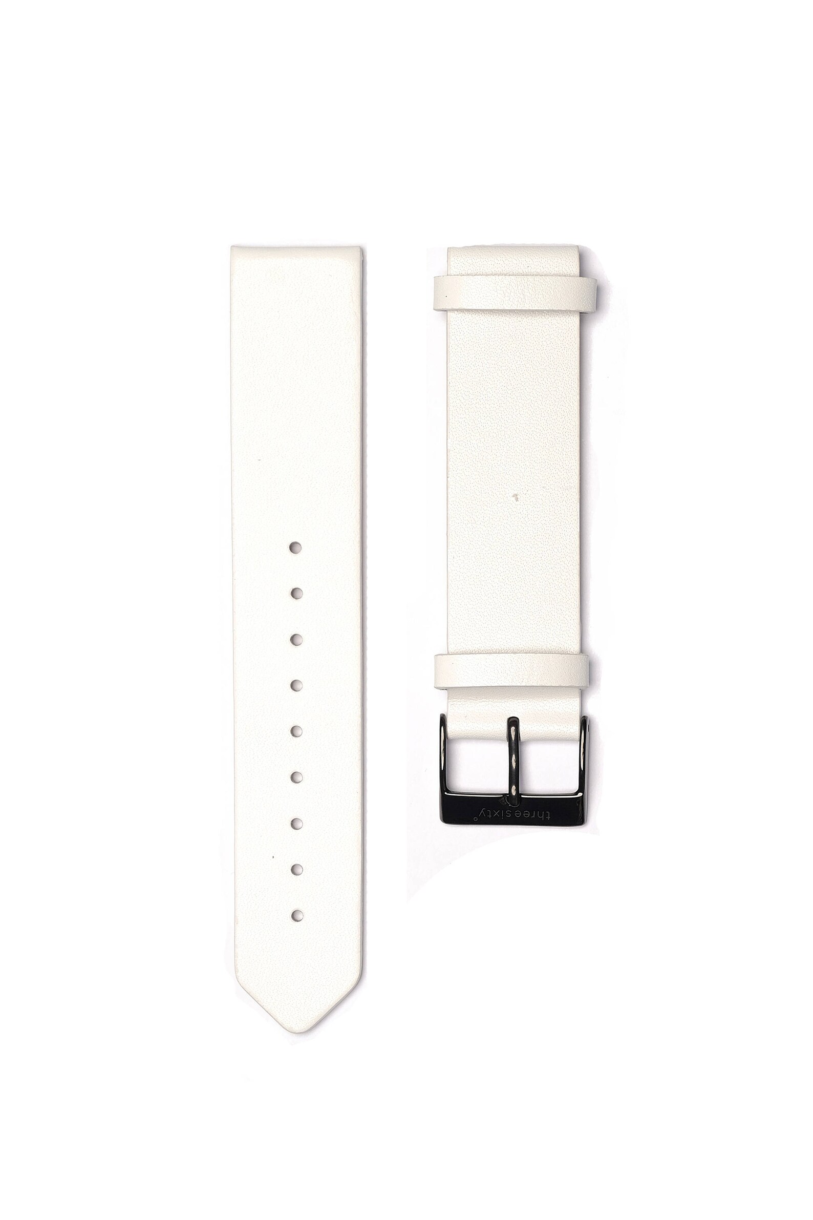 Silver Buckle Watch Strap. Genuine Leather Interchangeable Strap ...