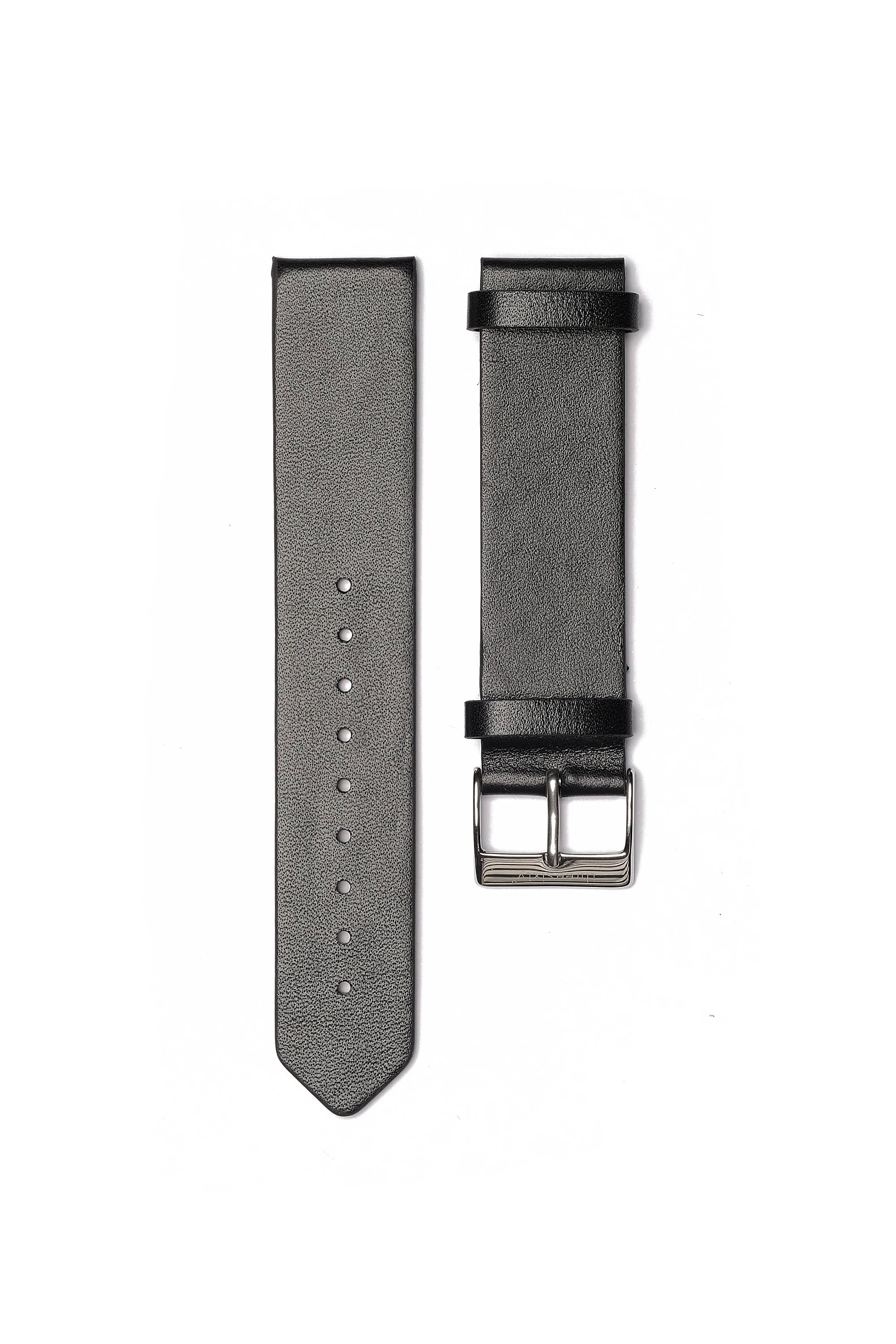 Silver Buckle Watch Strap. Genuine Leather Interchangeable Strap ...