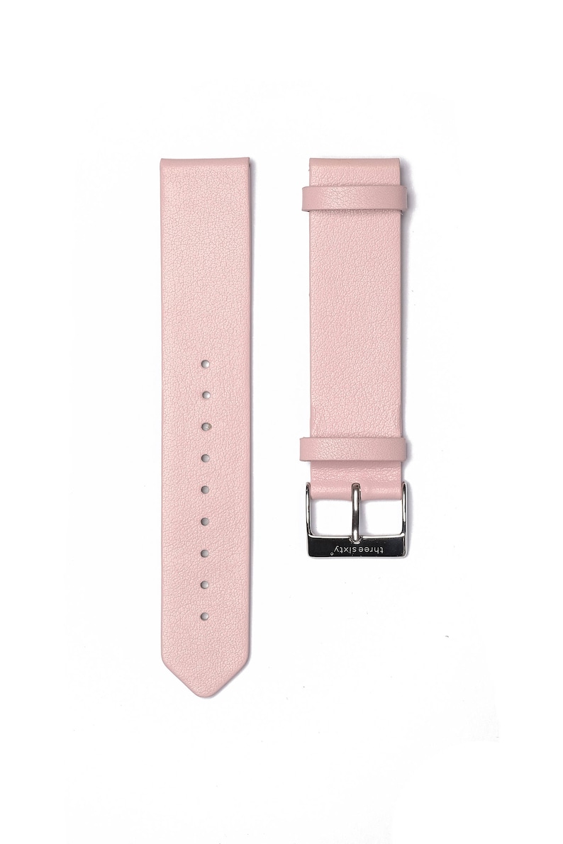 Silver Buckle Watch Strap. Genuine Leather Interchangeable Strap ...