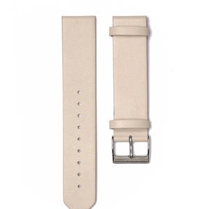 Silver Buckle Watch Strap. Genuine Leather Interchangeable Strap ...