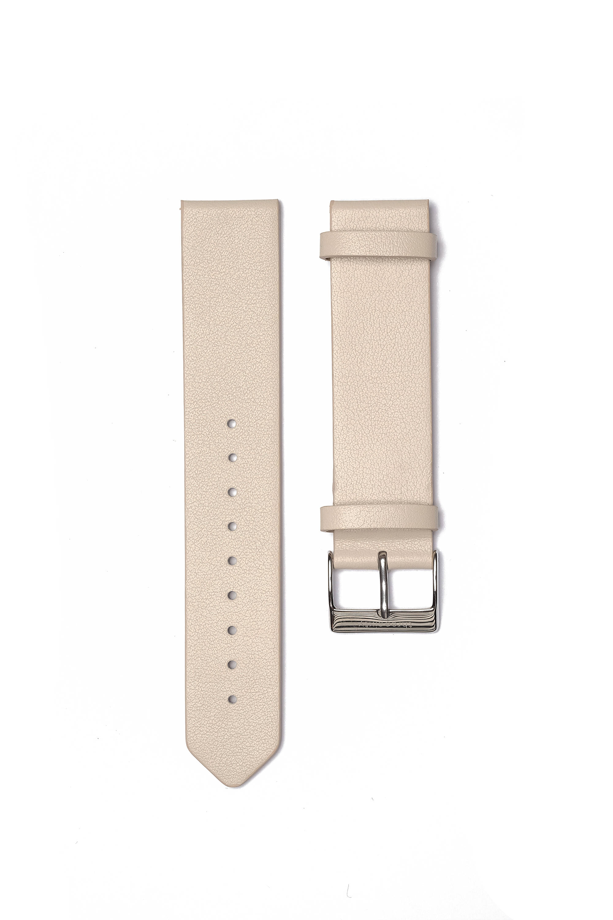 Silver Buckle Watch Strap. Genuine Leather Interchangeable Strap ...
