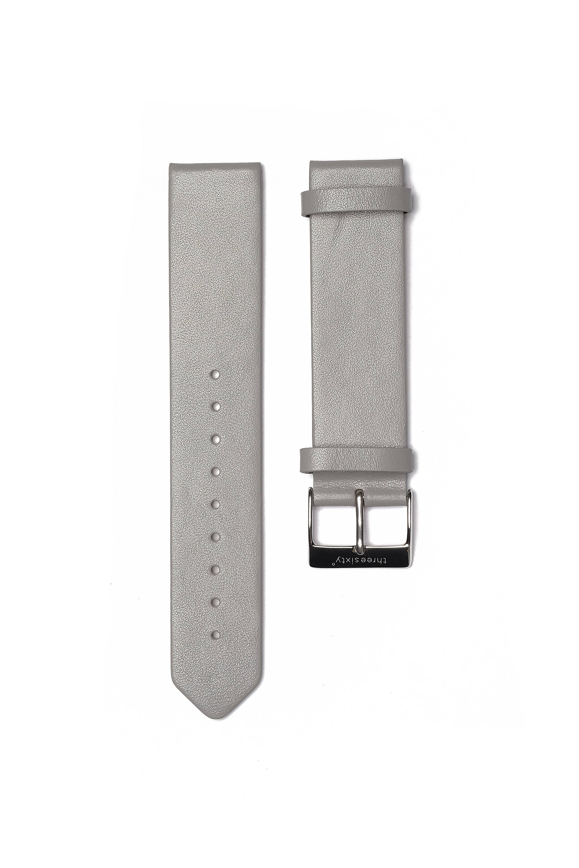 Silver Buckle Watch Strap. Genuine Leather Interchangeable Strap ...