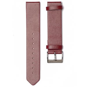 Silver Buckle Watch Strap. Genuine Leather Interchangeable Strap ...