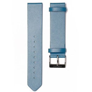 Silver Buckle Watch Strap. Genuine Leather Interchangeable Strap ...