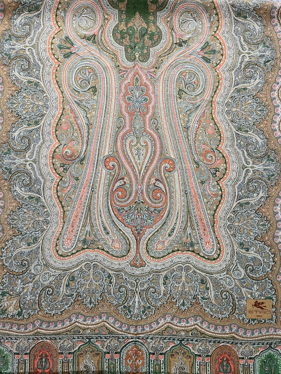 ETRO LONG SCARF stunning novelty classic paisley desi… - Gem