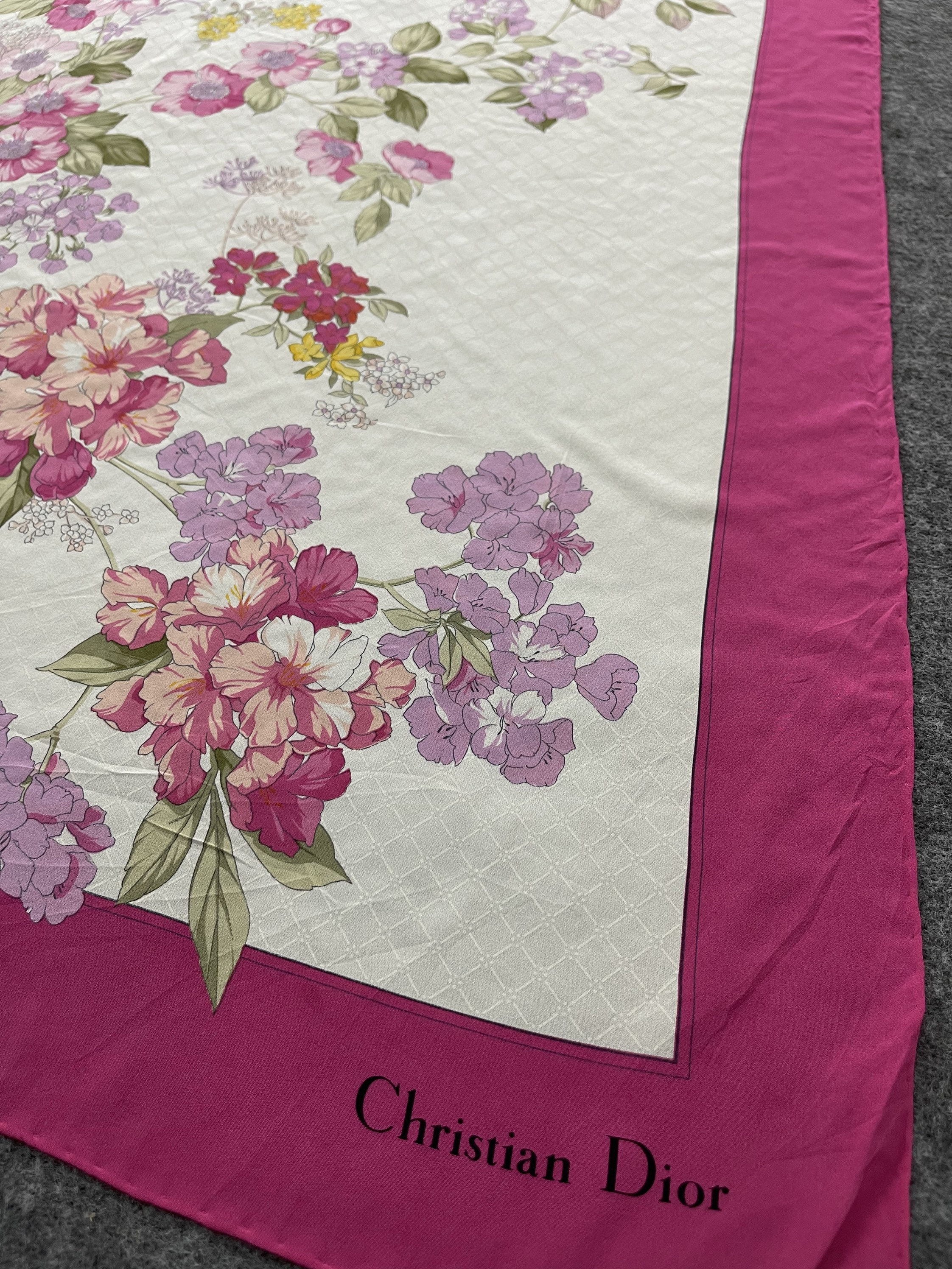 CHRISTIAN DIOR SCARF Stunning Beauty Flower Design Classic - Etsy