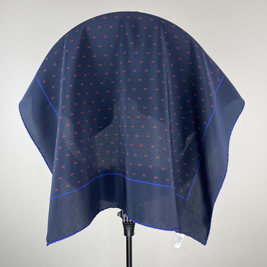CHRISTIAN DIOR BANDANA Stunning Geometric Motif Design Classic Women ...