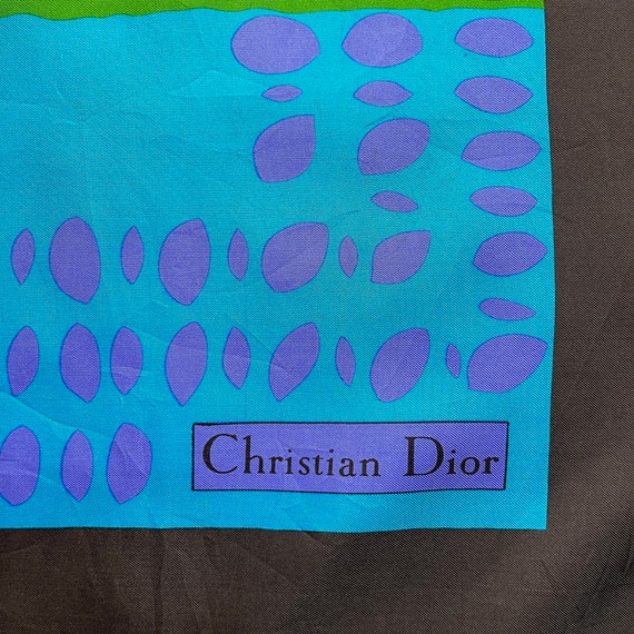 CHRISTIAN DIOR SCARF stunning Dior vintage abstract d… - Gem