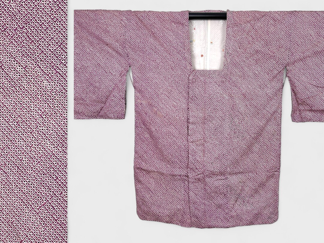 KIMONO SHIBORI MICHIYUKI Vintage Silk Authentic Japanese Luxury Wear ...