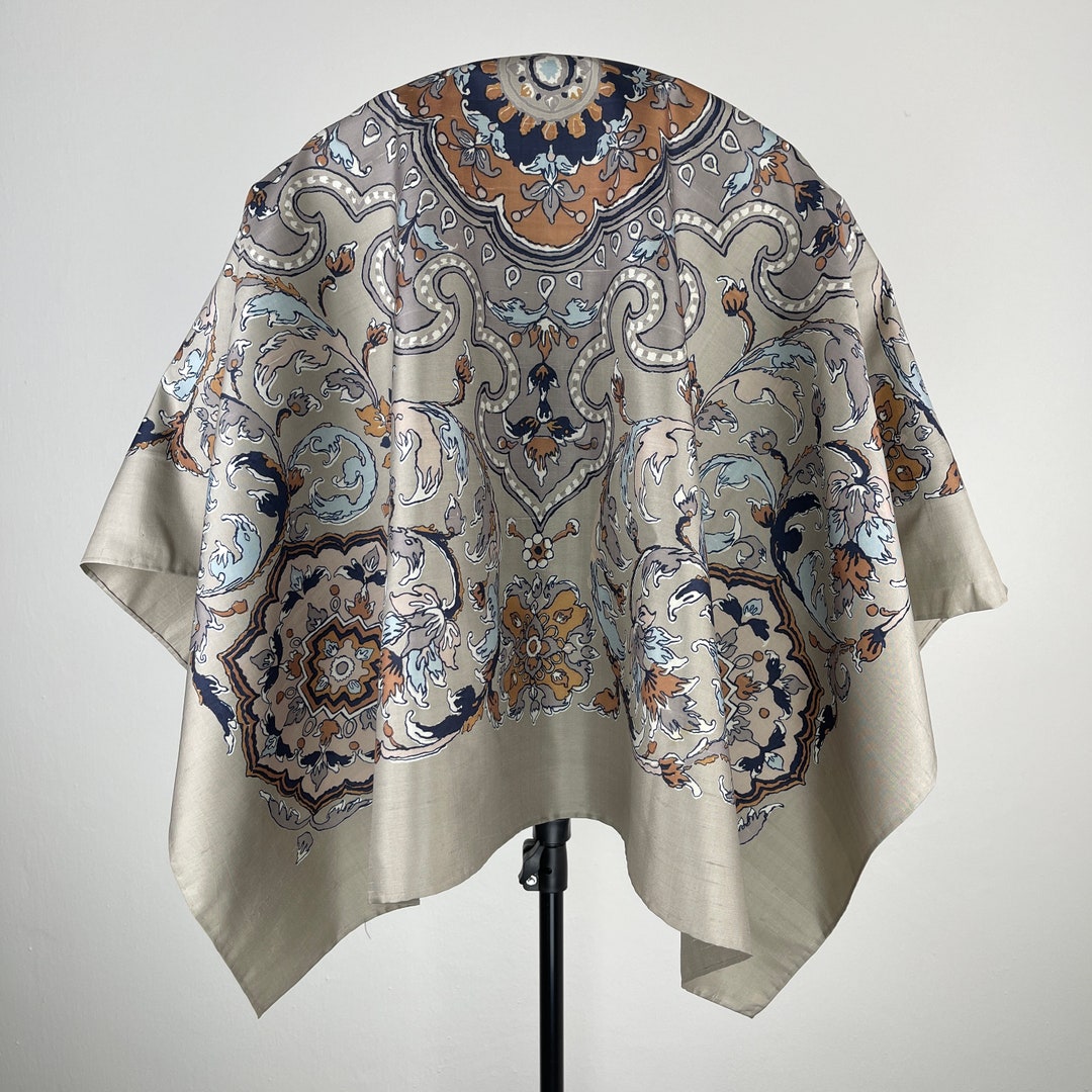 JIM THOMPSON SCARF Stunning Abstract Paisley Batik Motif Design ...