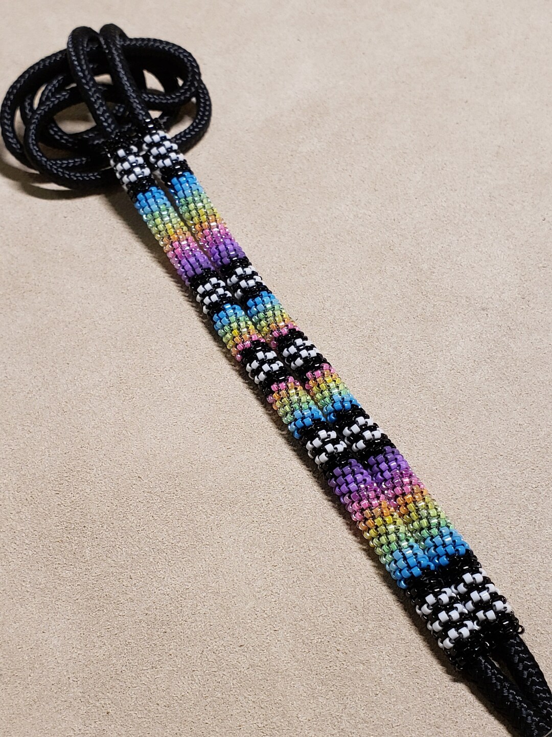 Native Beaded Lanyard - Etsy