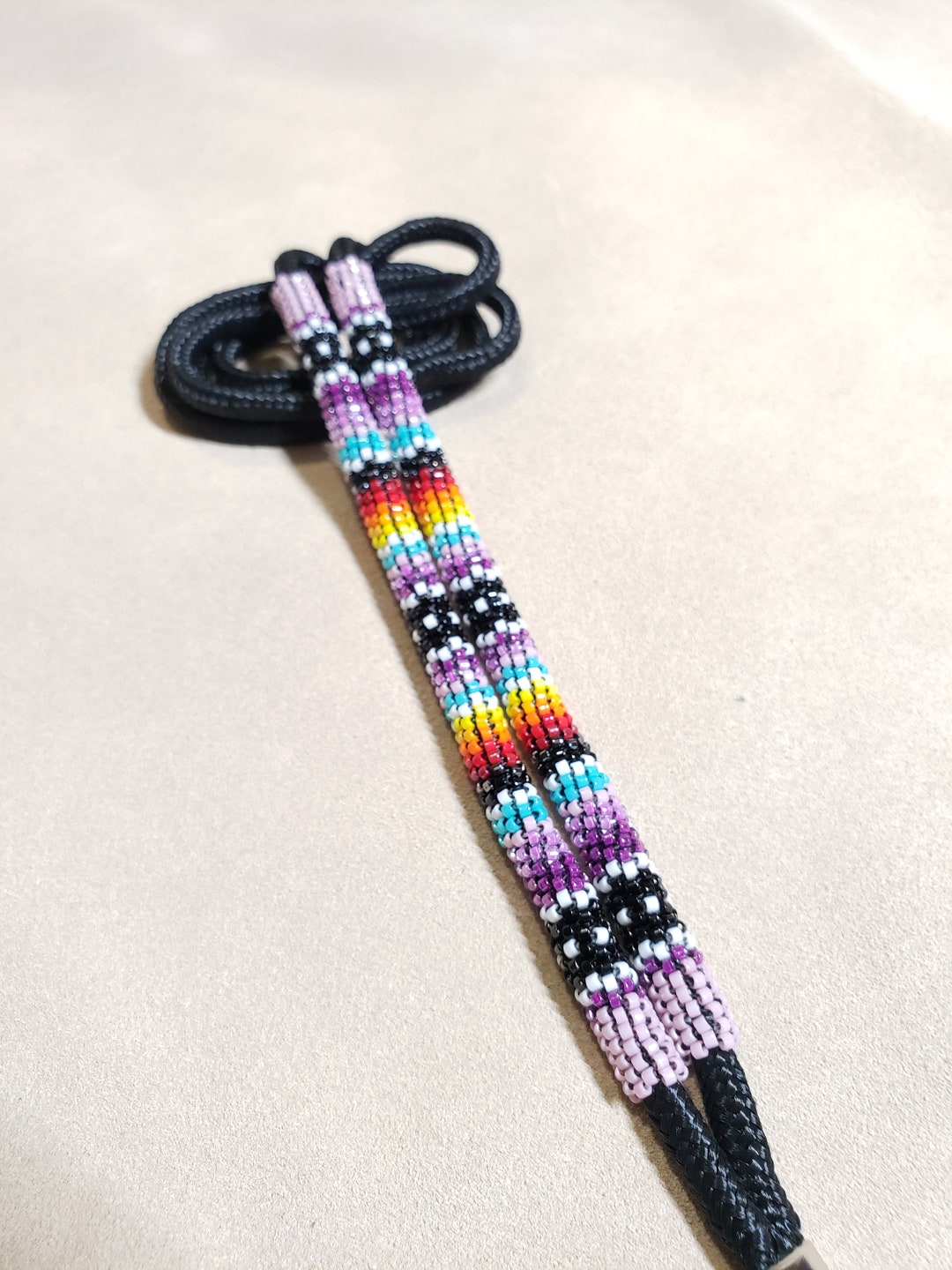 Native Beaded Lanyard - Etsy
