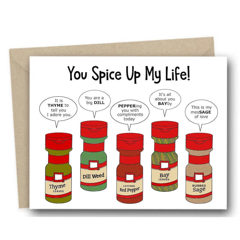 Valentines Card Cooking - Etsy UK