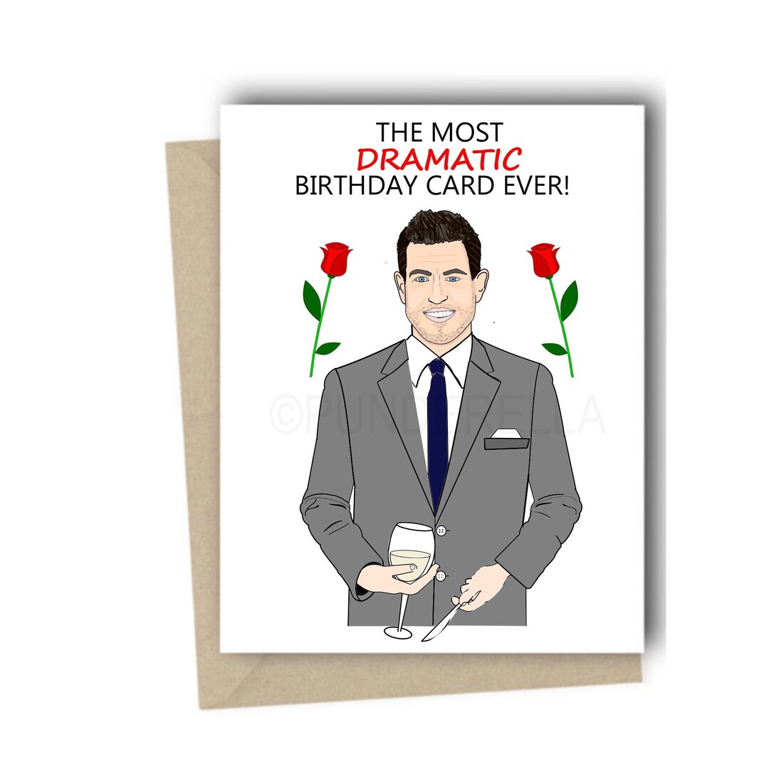 The Bachelor Birthday Greeting Card Birthday Jesse Palmer Bachelorette ...
