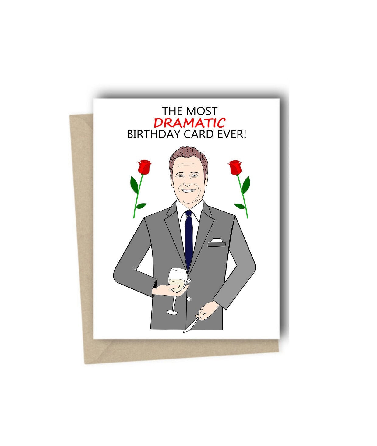 The Bachelor Birthday Greeting Card Birthday Chris Harrison - Etsy