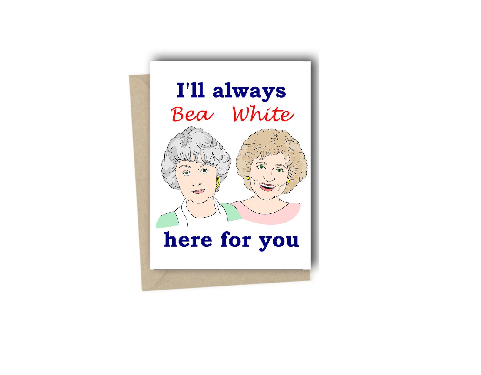 Golden Girls Birthday Card Golden Girls Card Greeting Betty White Bea ...