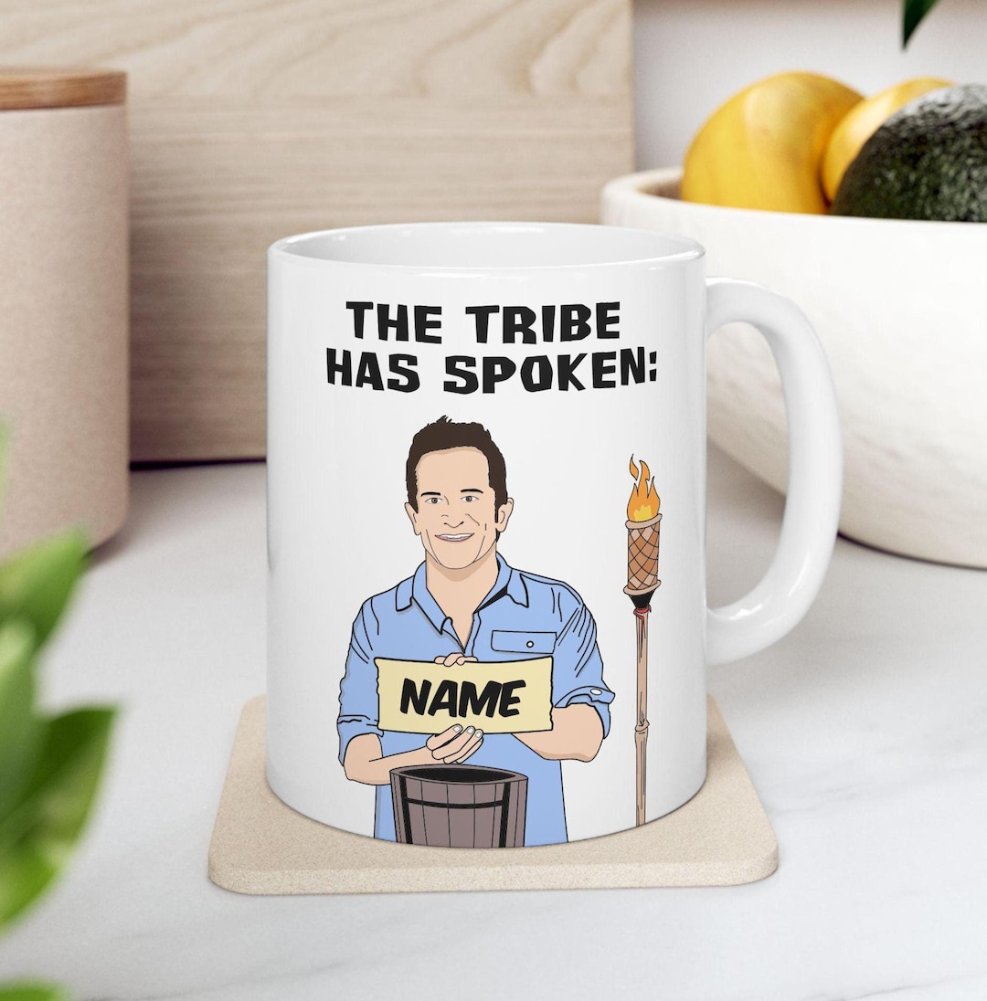 Personalized Survivor Mug - TV Mug - Immunity Idol Challenge the Tribe ...