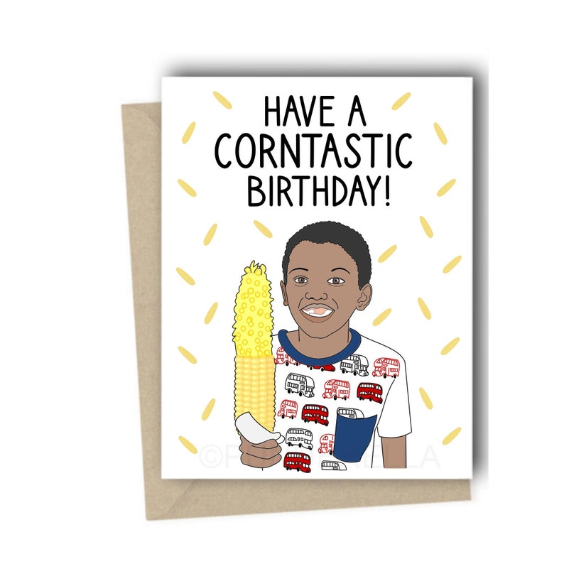 It's Corn Birthday Card It's Corn Meme Tariq Birthday - Etsy