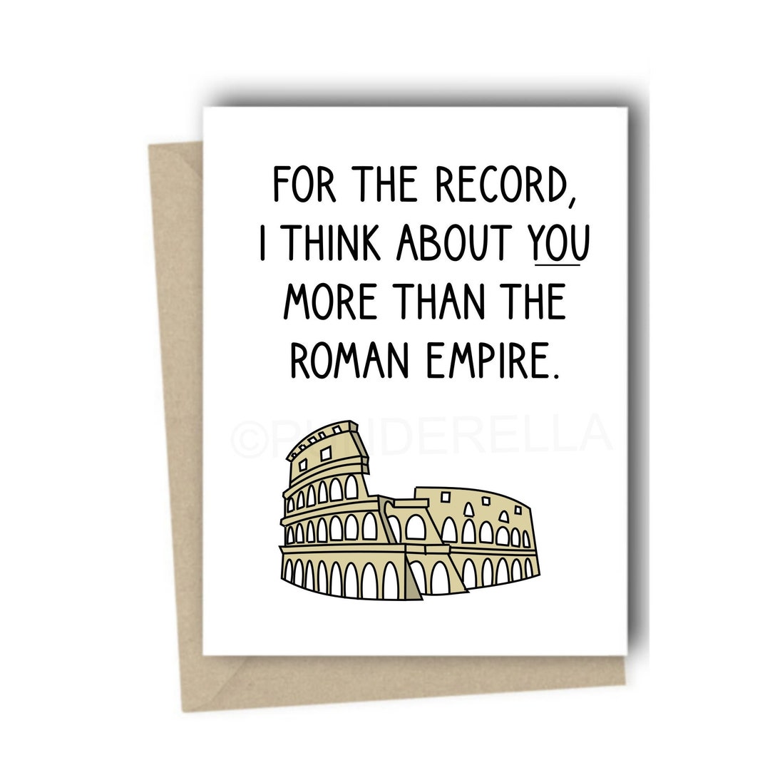 Roman Empire Card Thinking About Roman Empire Tiktok - Etsy