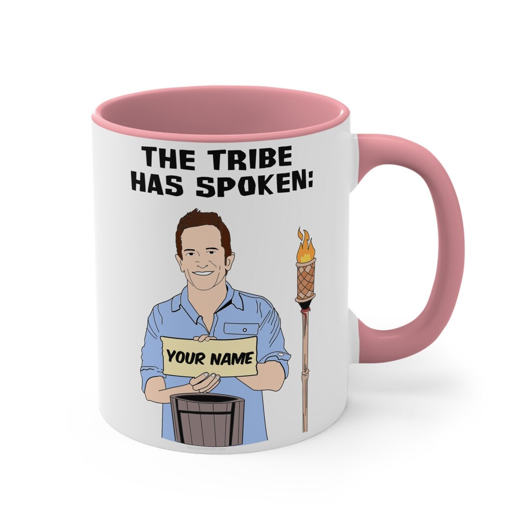 Personalized Survivor Mug - TV Pink Mug - Custom Mug - Immunity Idol ...