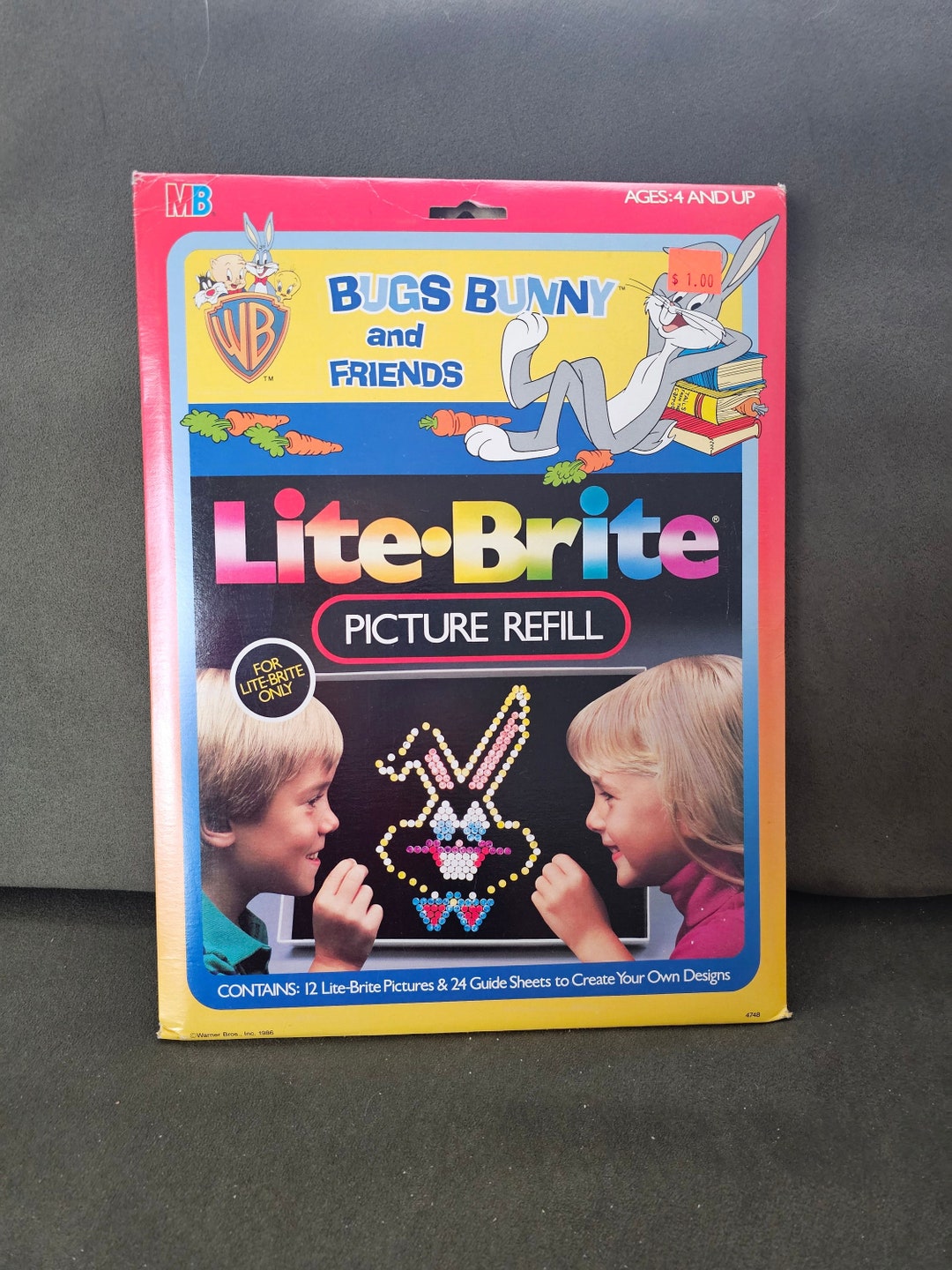 Lite-brite Bugs Bunny and Friends Refill Sheets 1986 Milton Bradley - Etsy