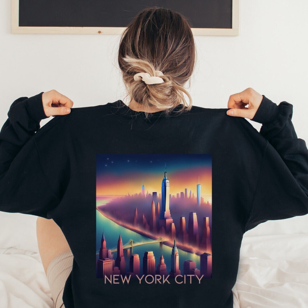 New York City Sweatshirt, Location Sweatshirt, Oversize Crewneck, New ...